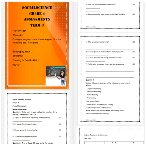 Social Sciences Past Exam Papers And Memos Grade 4 – South African ...